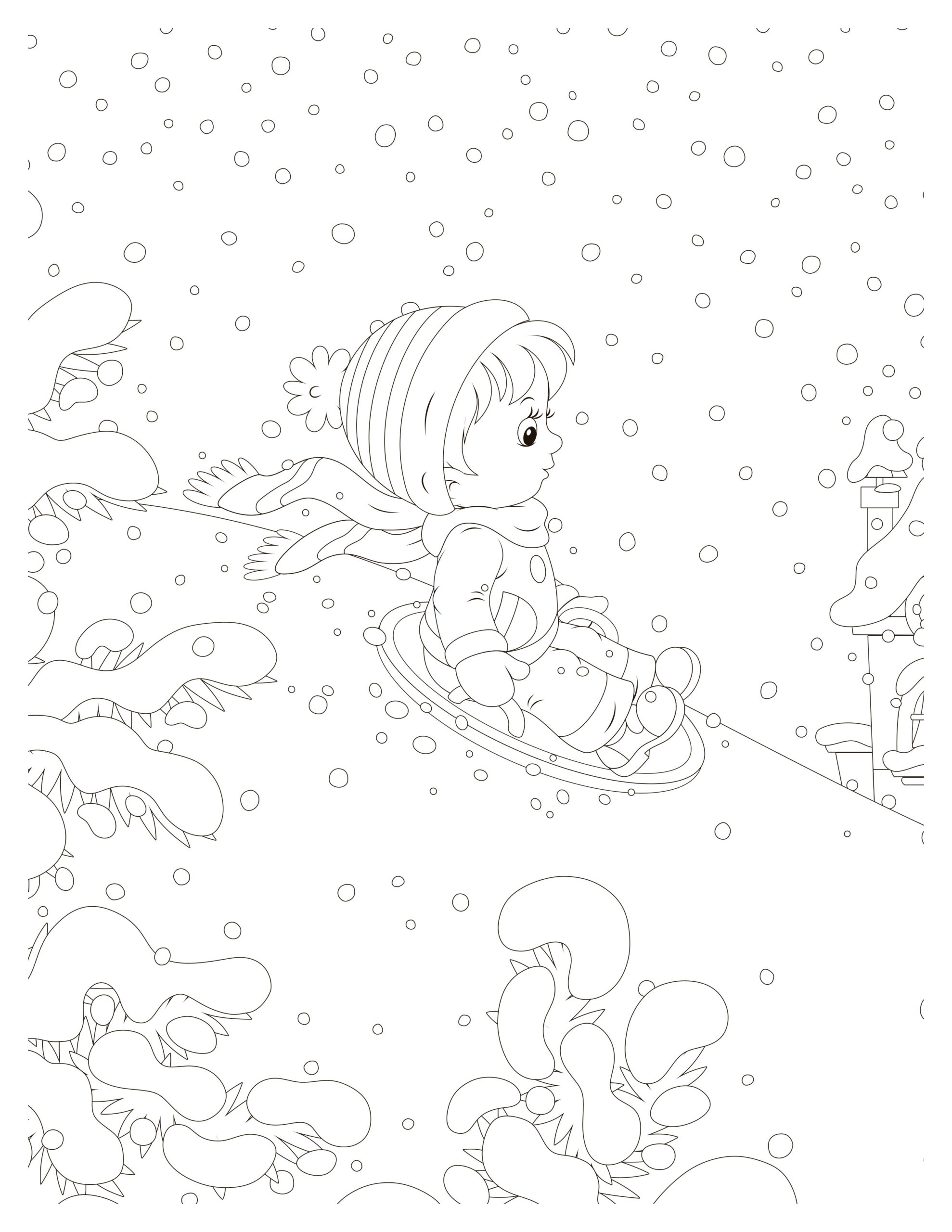 Winter Wonderland Coloring Pages: Explore Enchanting Designs