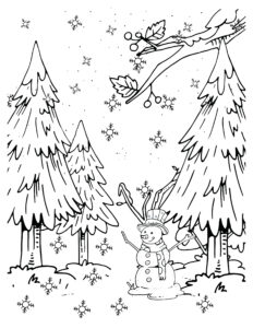 Winter Wonderland Coloring Pages: Explore Enchanting Designs