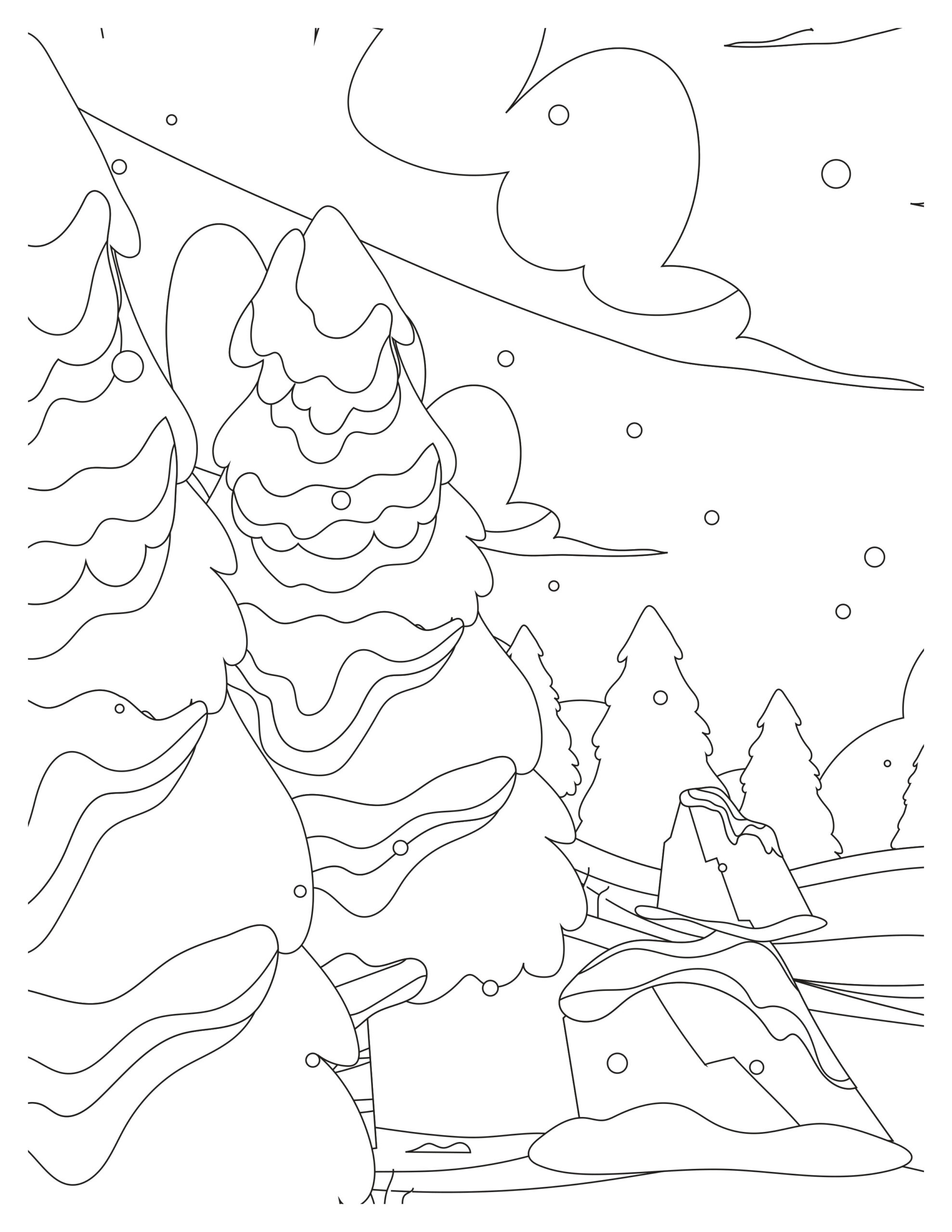 Winter Wonderland Coloring Pages: Explore Enchanting Designs