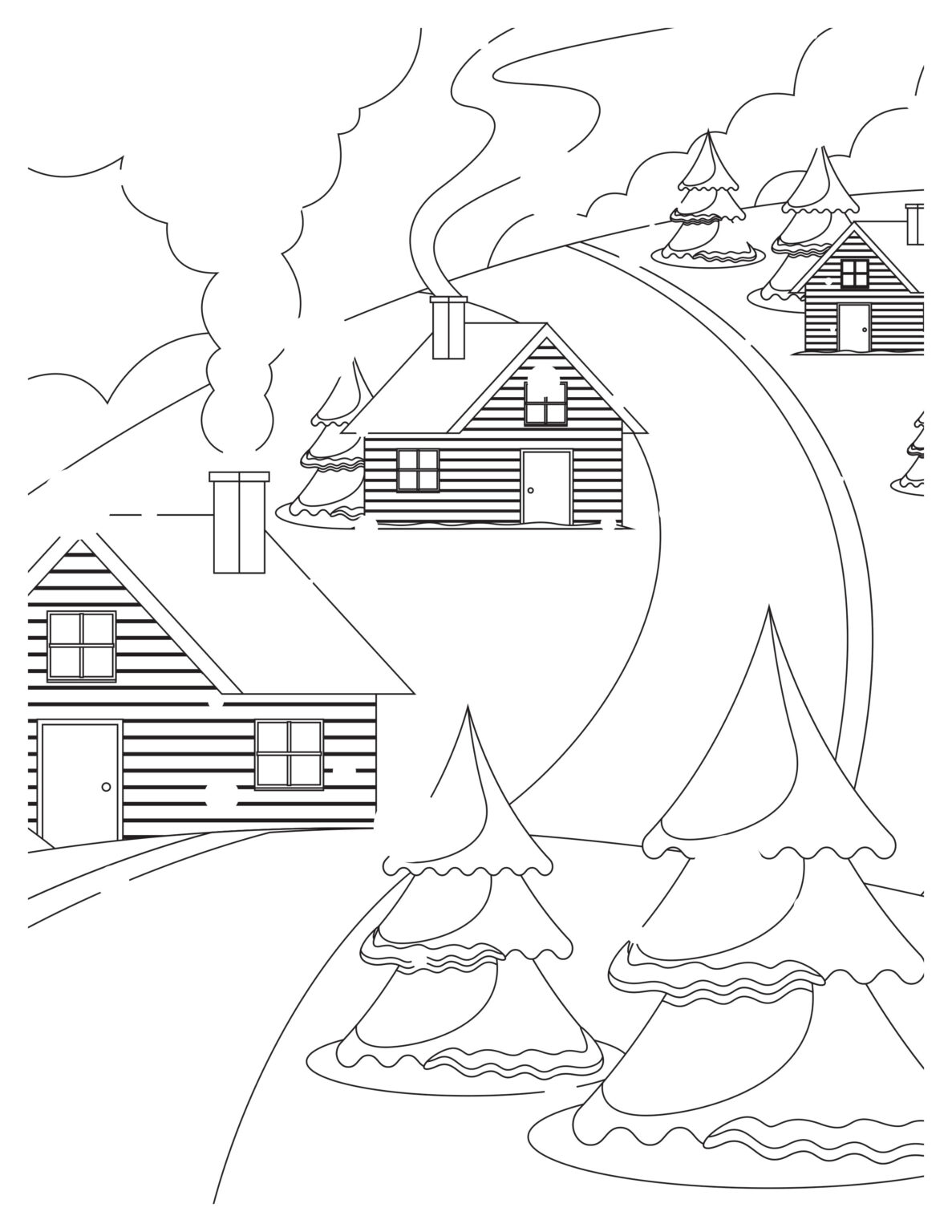 Winter Wonderland Coloring Pages: Explore Enchanting Designs