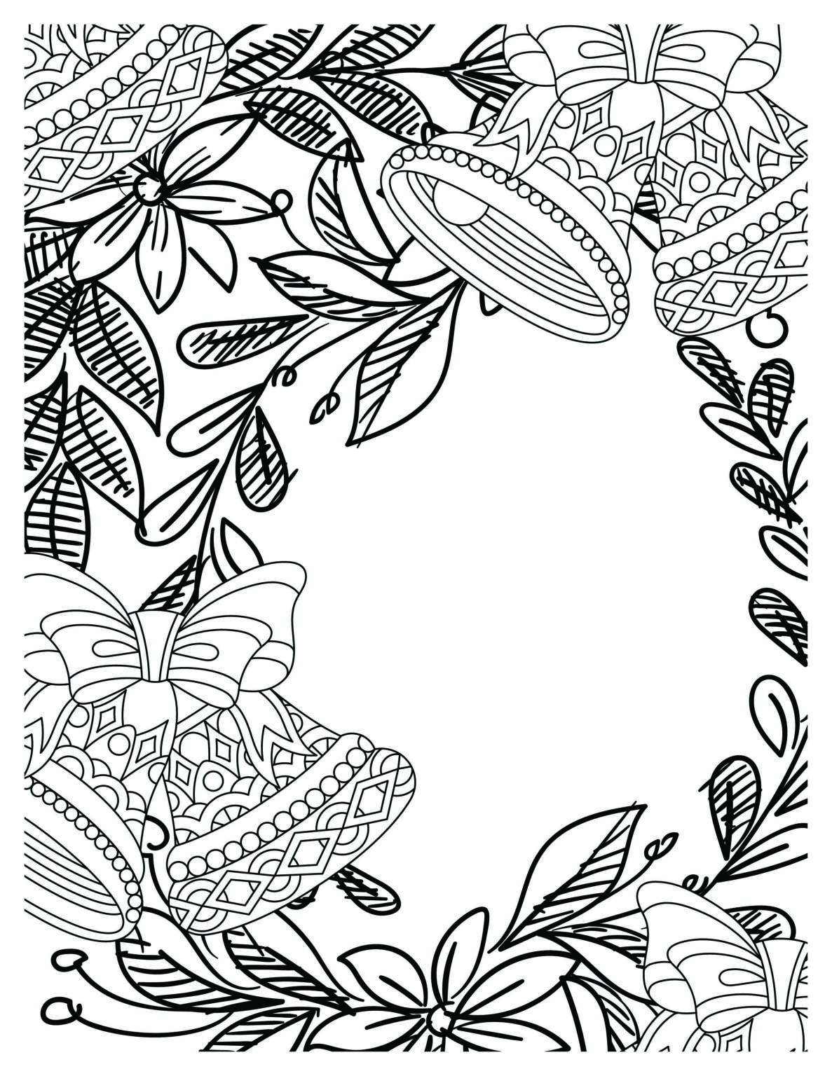 Holiday Wreath Coloring Pages | Get Creative Now!