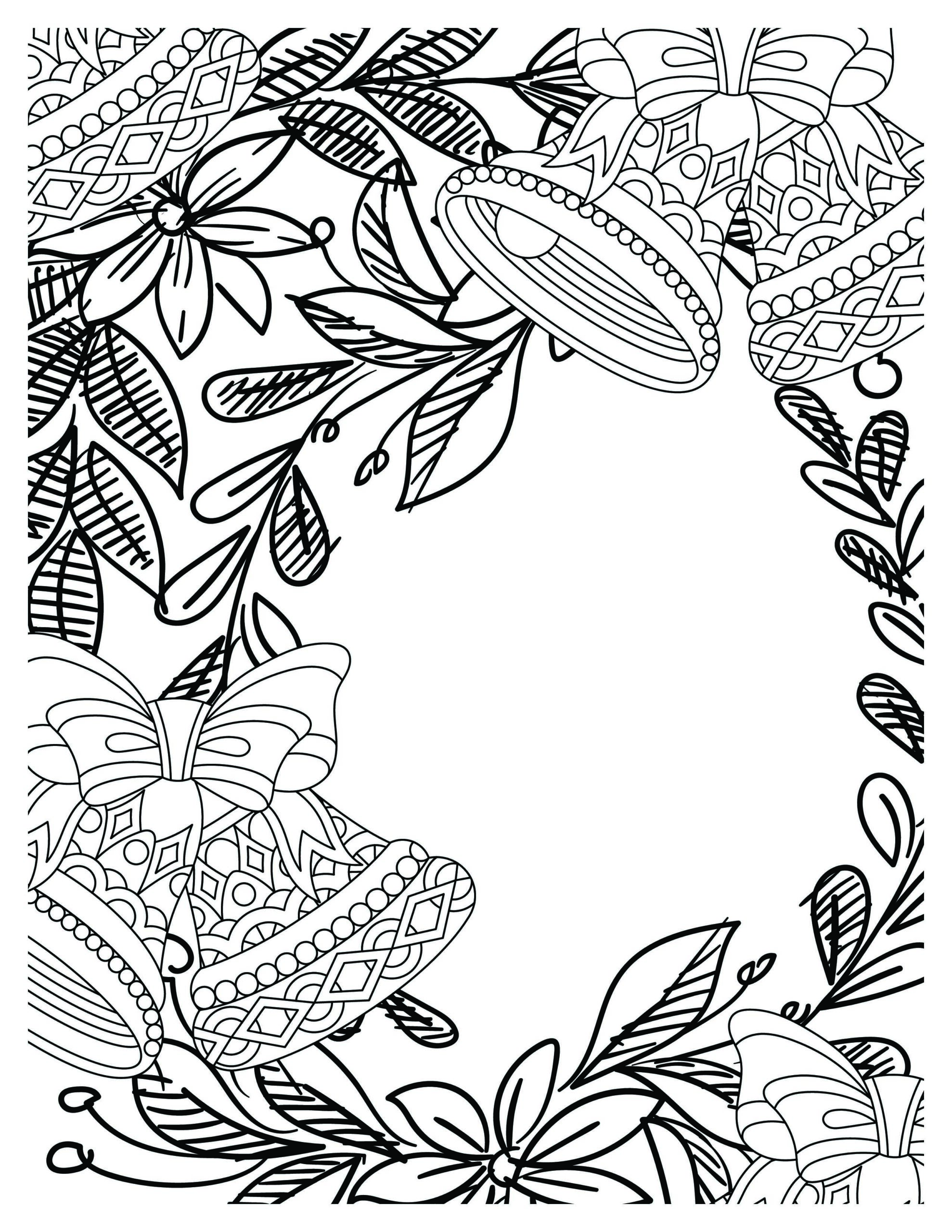 Holiday Wreath Coloring Pages | Get Creative Now!