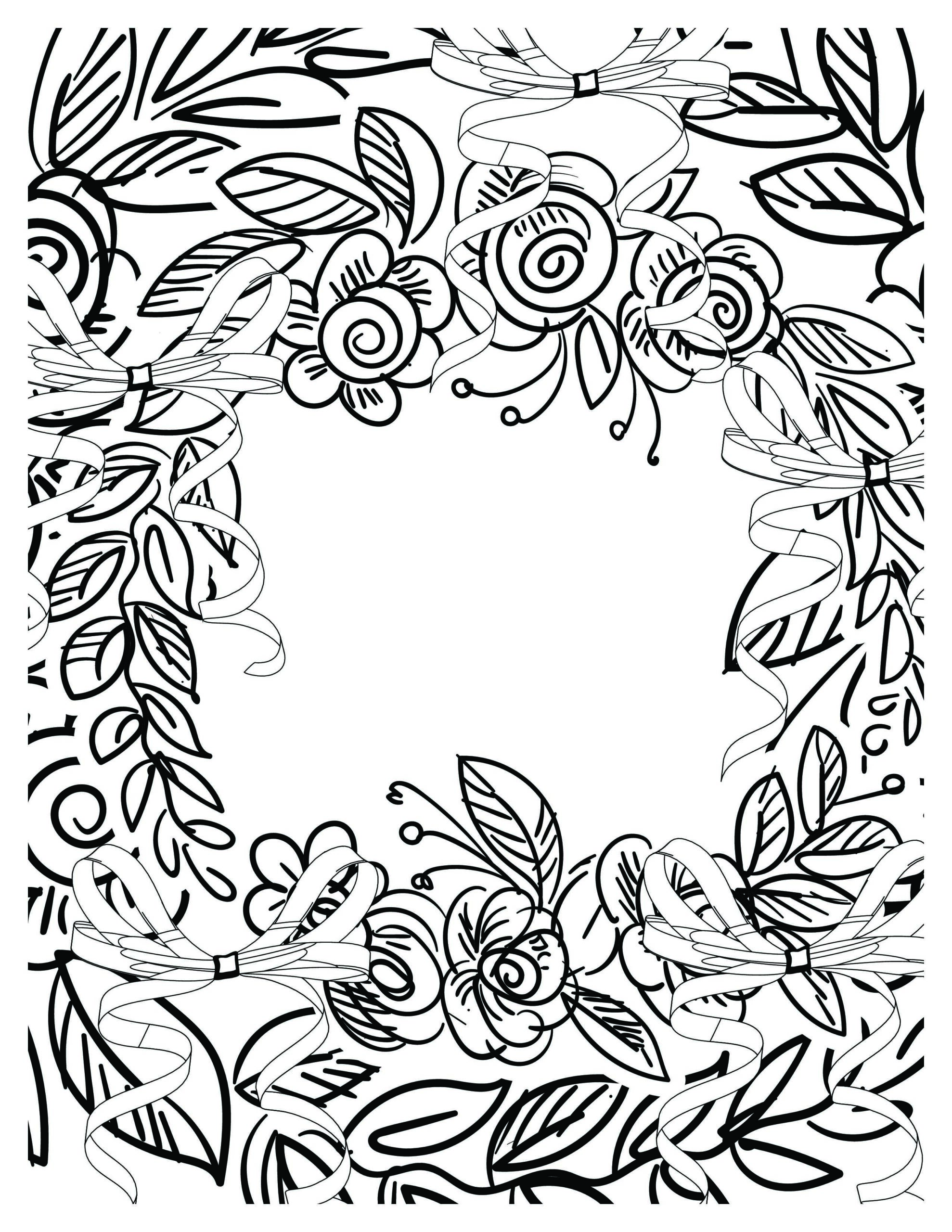 Holiday Wreath Coloring Pages | Get Creative Now!