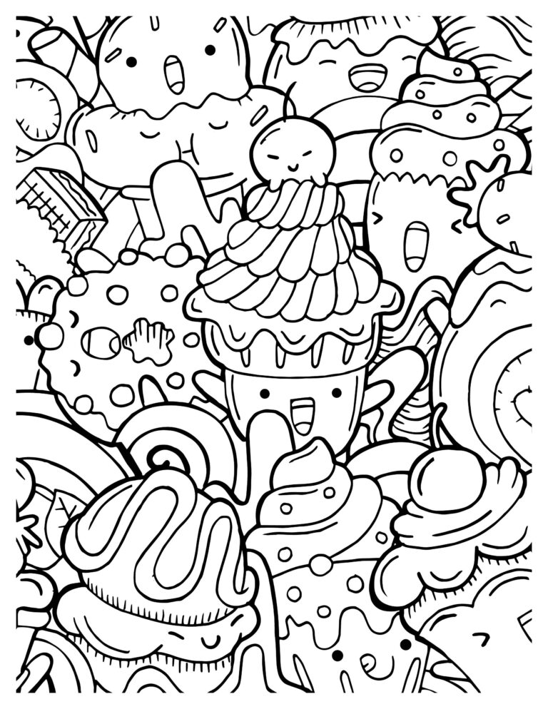 Doodles Coloring Pages: Printable Fun And Whimsical Designs