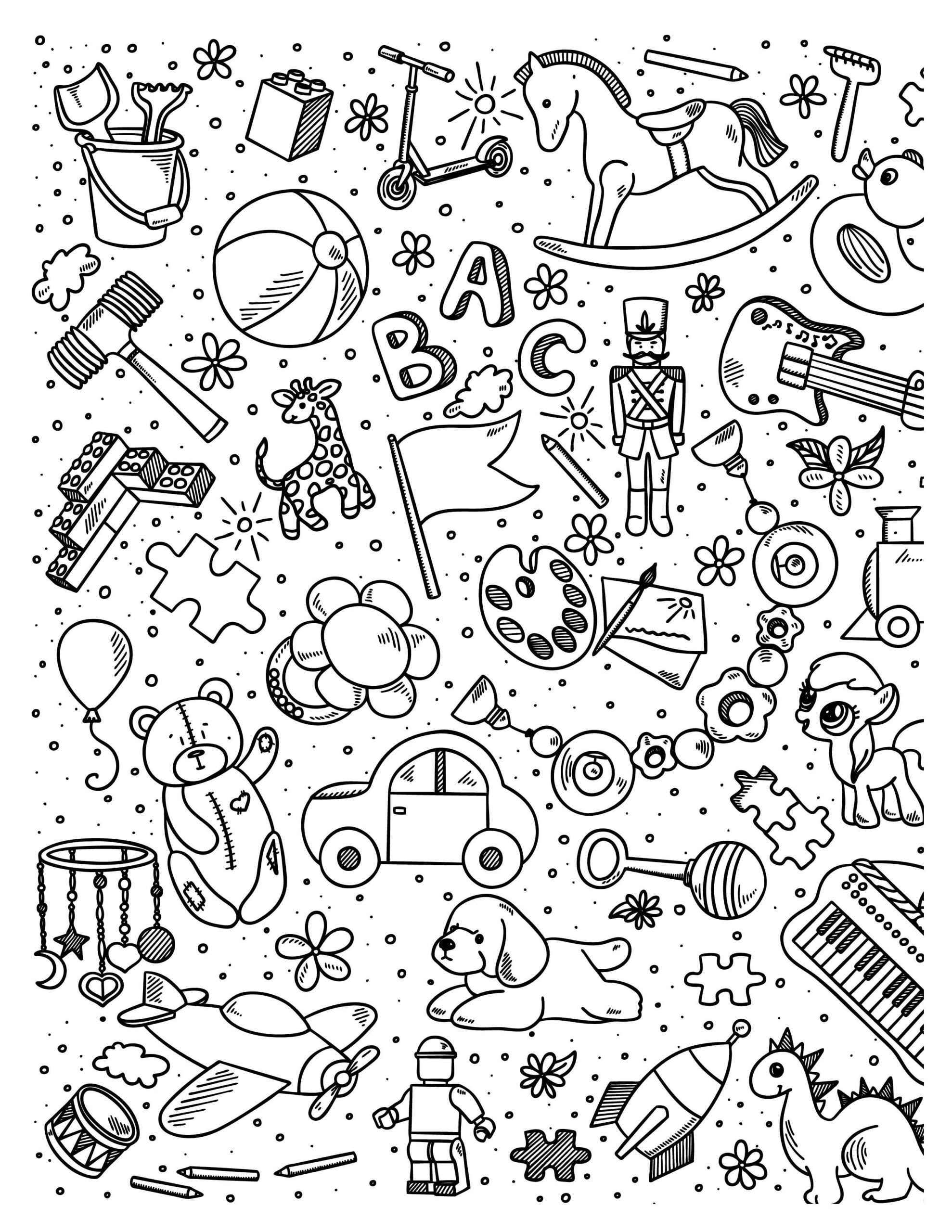 Doodles Coloring Pages: Printable Fun And Whimsical Designs