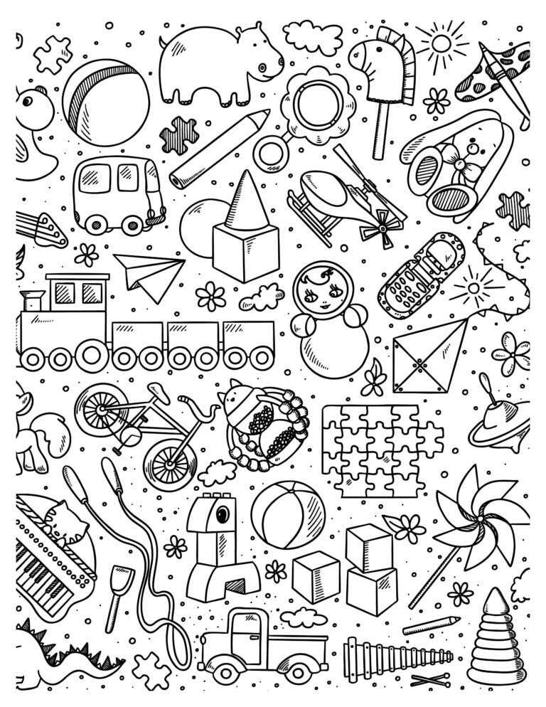 Doodles Coloring Pages: Printable Fun And Whimsical Designs
