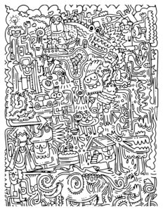 Doodles Coloring Pages: Printable Fun And Whimsical Designs