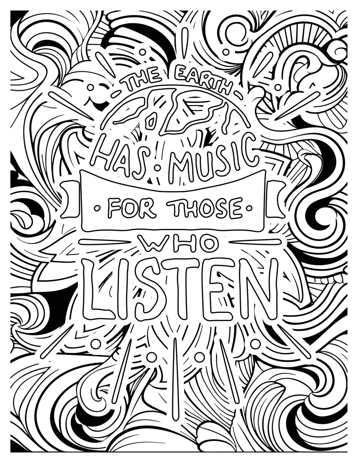 Nature Quote Coloring Pages: Creative Inspirations Await