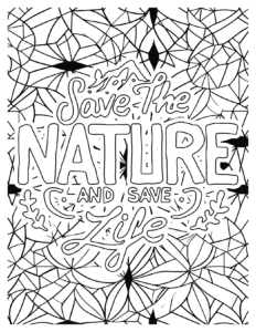 Nature Quote Coloring Pages: Creative Inspirations Await