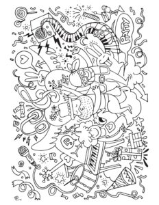 Doodles Coloring Pages: Printable Fun And Whimsical Designs
