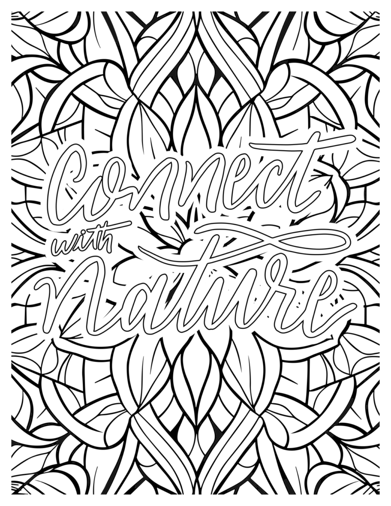Nature Quote Coloring Pages: Creative Inspirations Await
