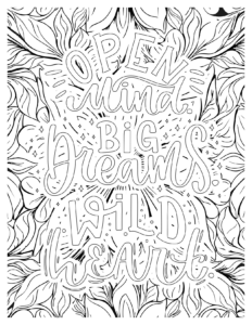 Nature Quote Coloring Pages: Creative Inspirations Await