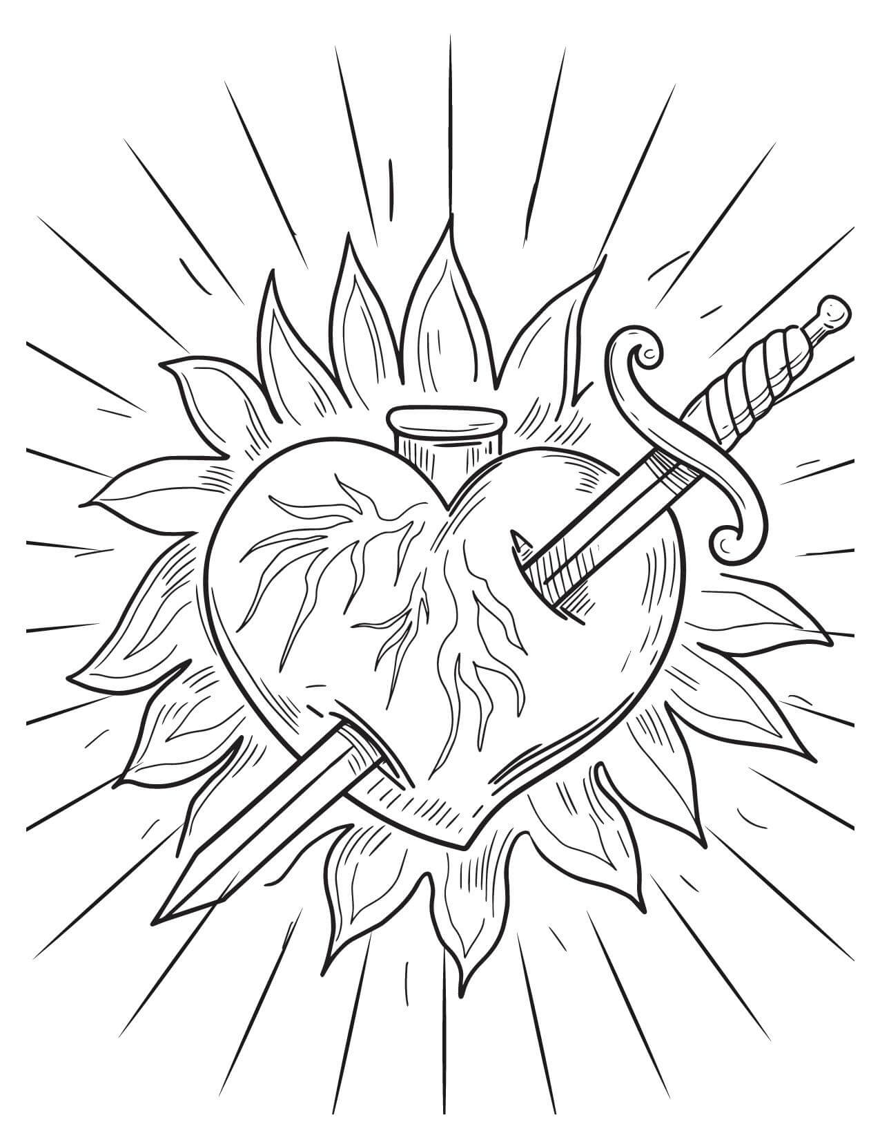 Tattoo Coloring Pages for Fun | Express Yourself