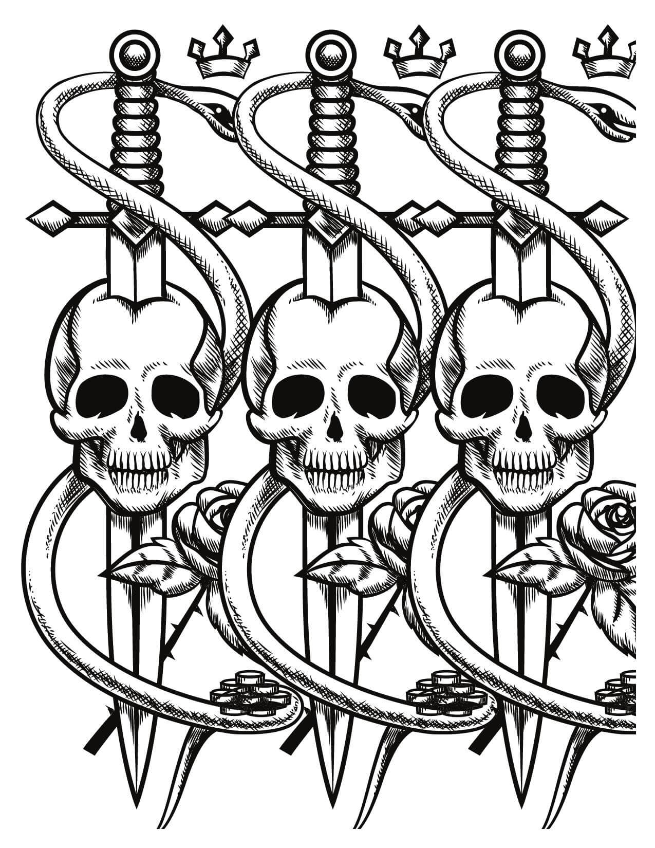 Tattoo Coloring Pages for Fun | Express Yourself