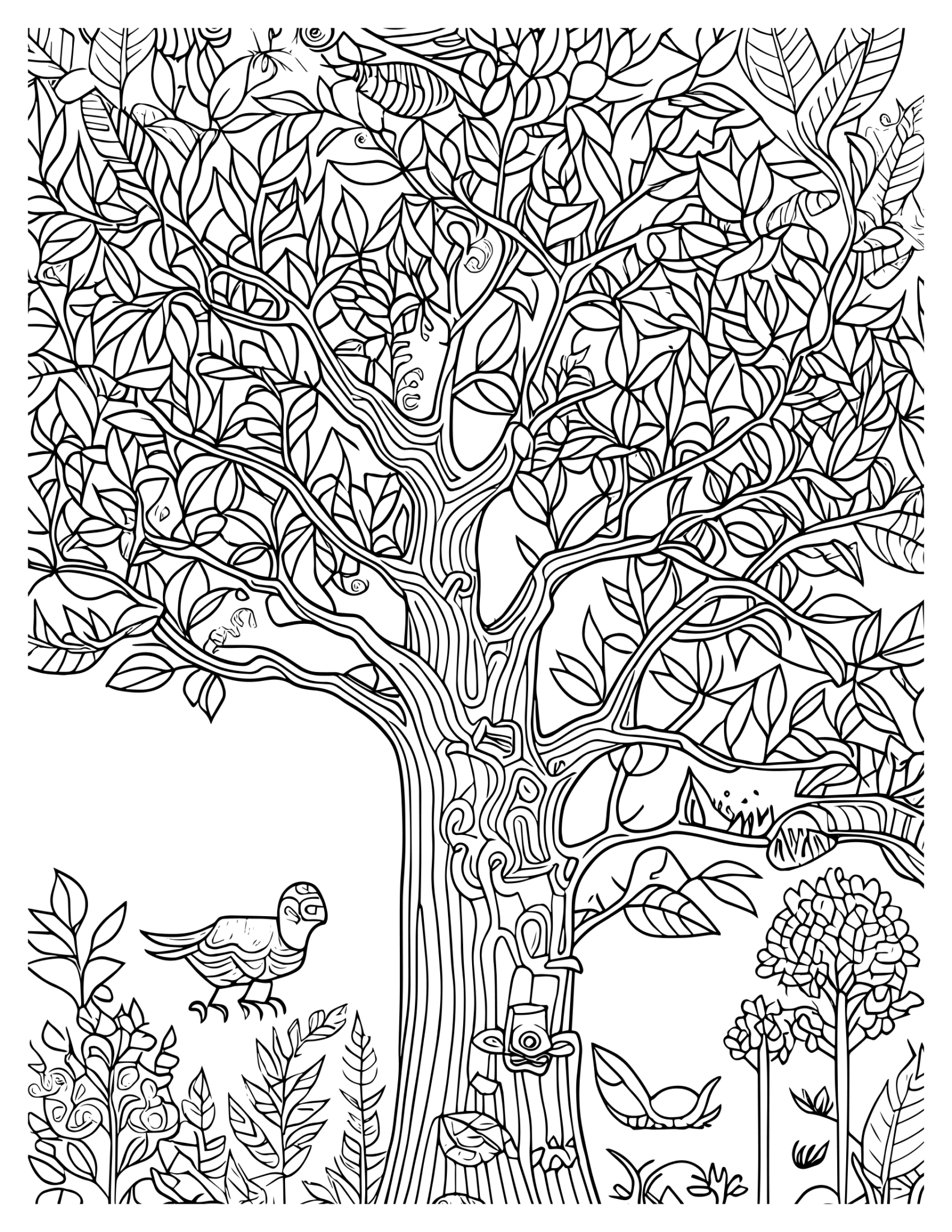Tree of Life Coloring Pages for All Ages | Educational and Artistic