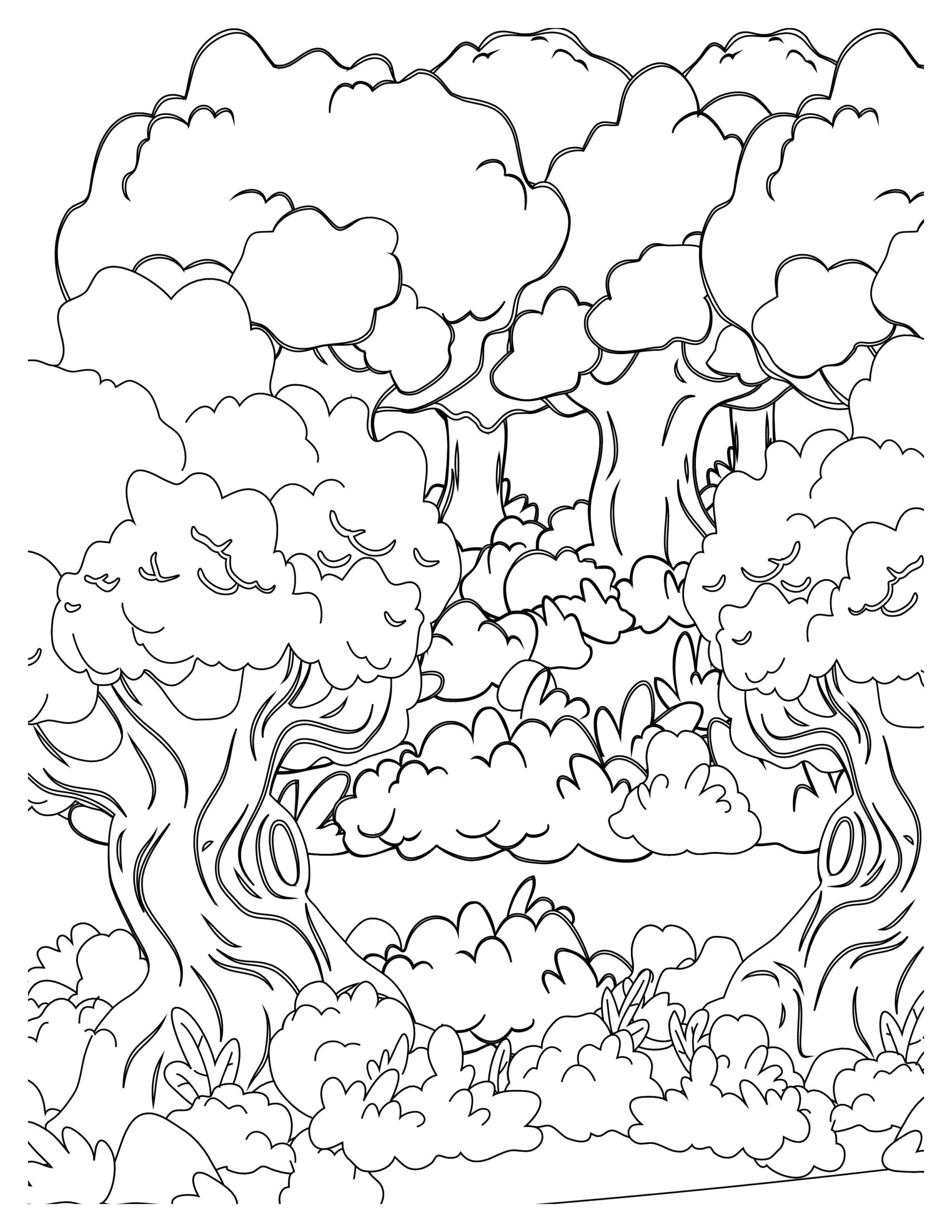 Forest Haven Coloring Pages: Explore Nature's Beauty