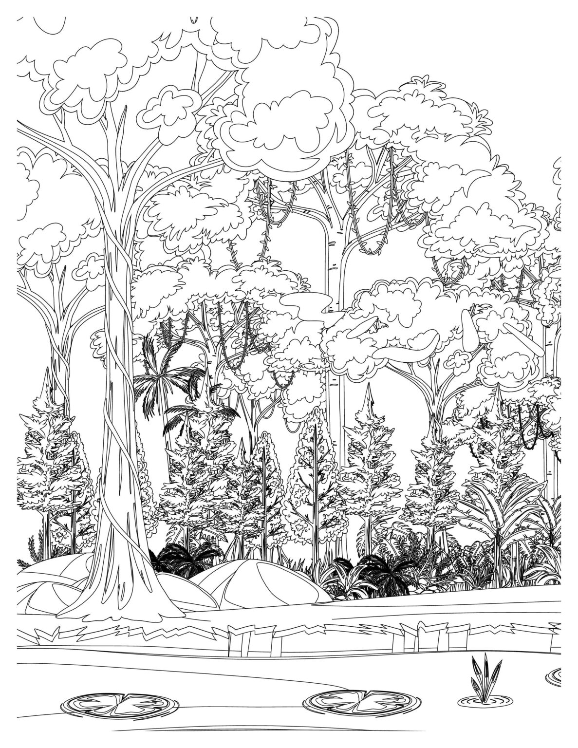 Forest Haven Coloring Pages: Explore Nature's Beauty