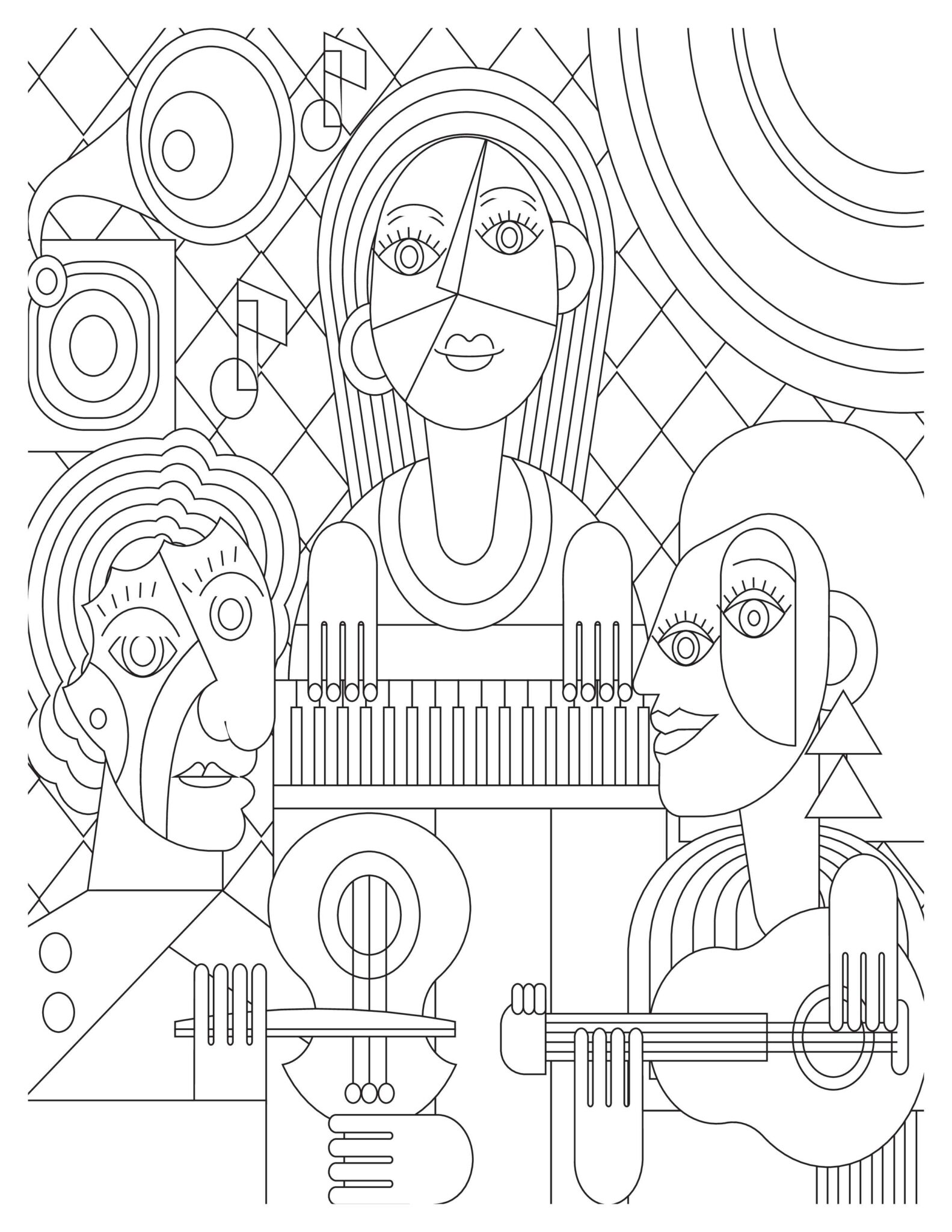 "Artistic Expression Coloring Pages: Unleash Creativity!"
