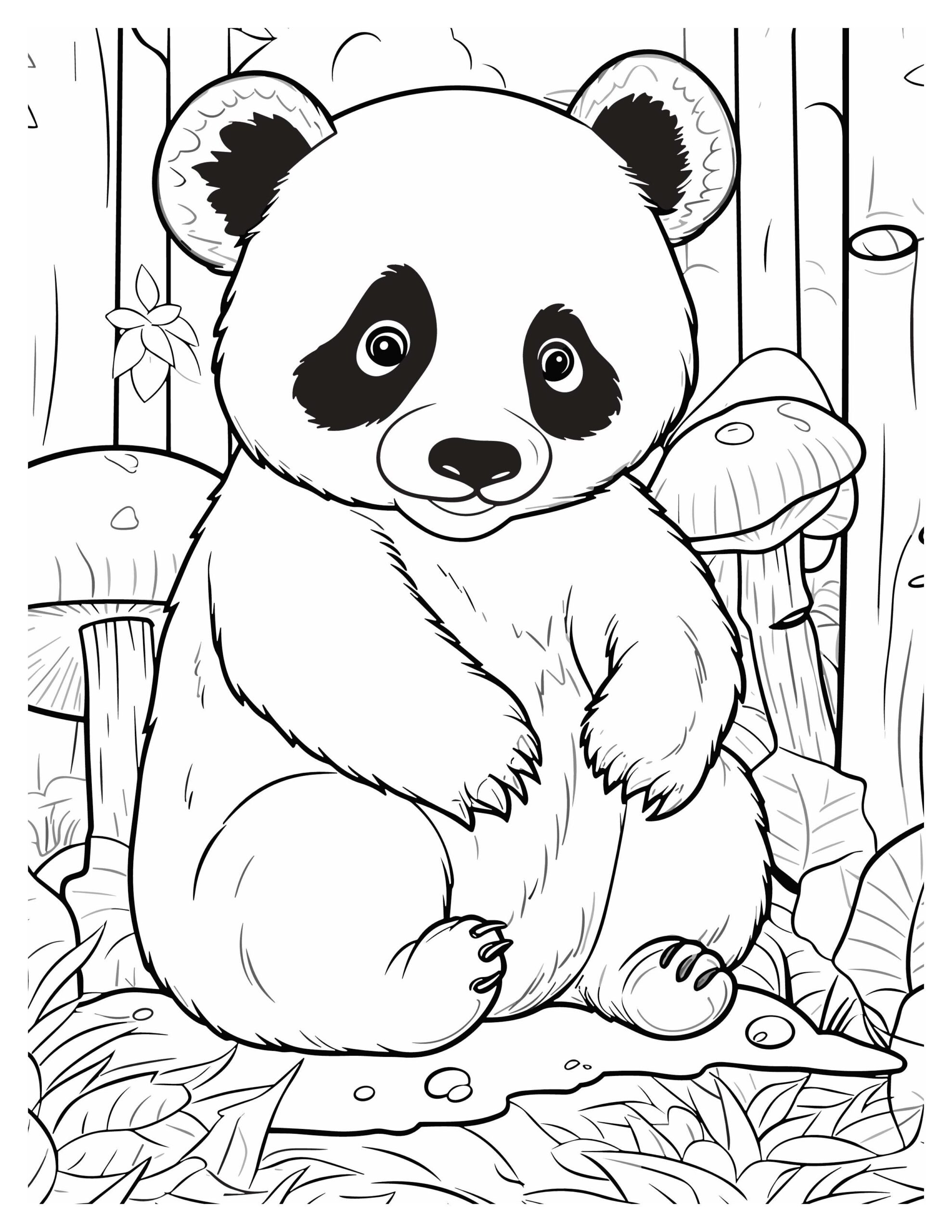 Bear Adventure Coloring Pages for Kids : Roaring Fun