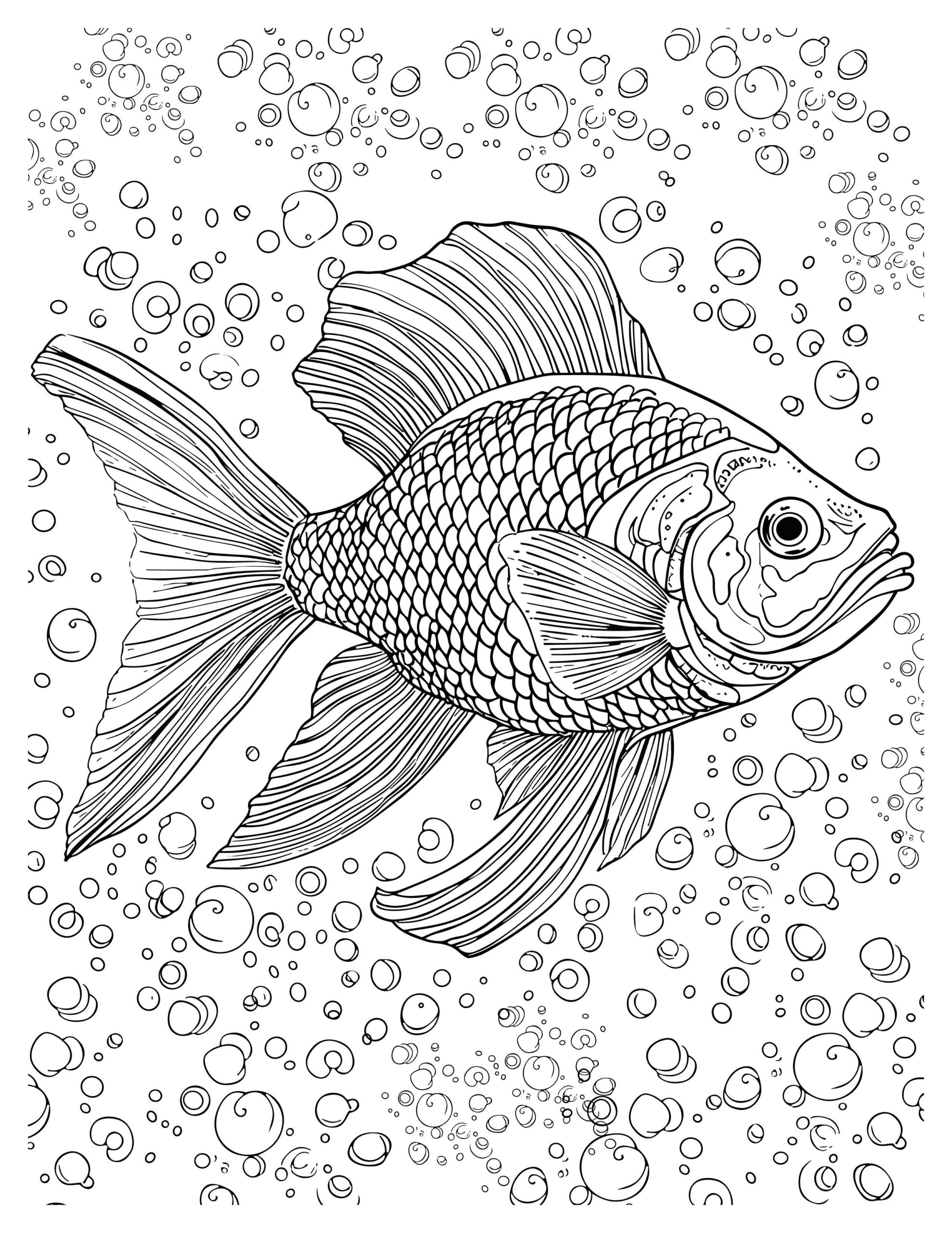 "Colorful Fish Coloring Pages | Splash into Creativity!"