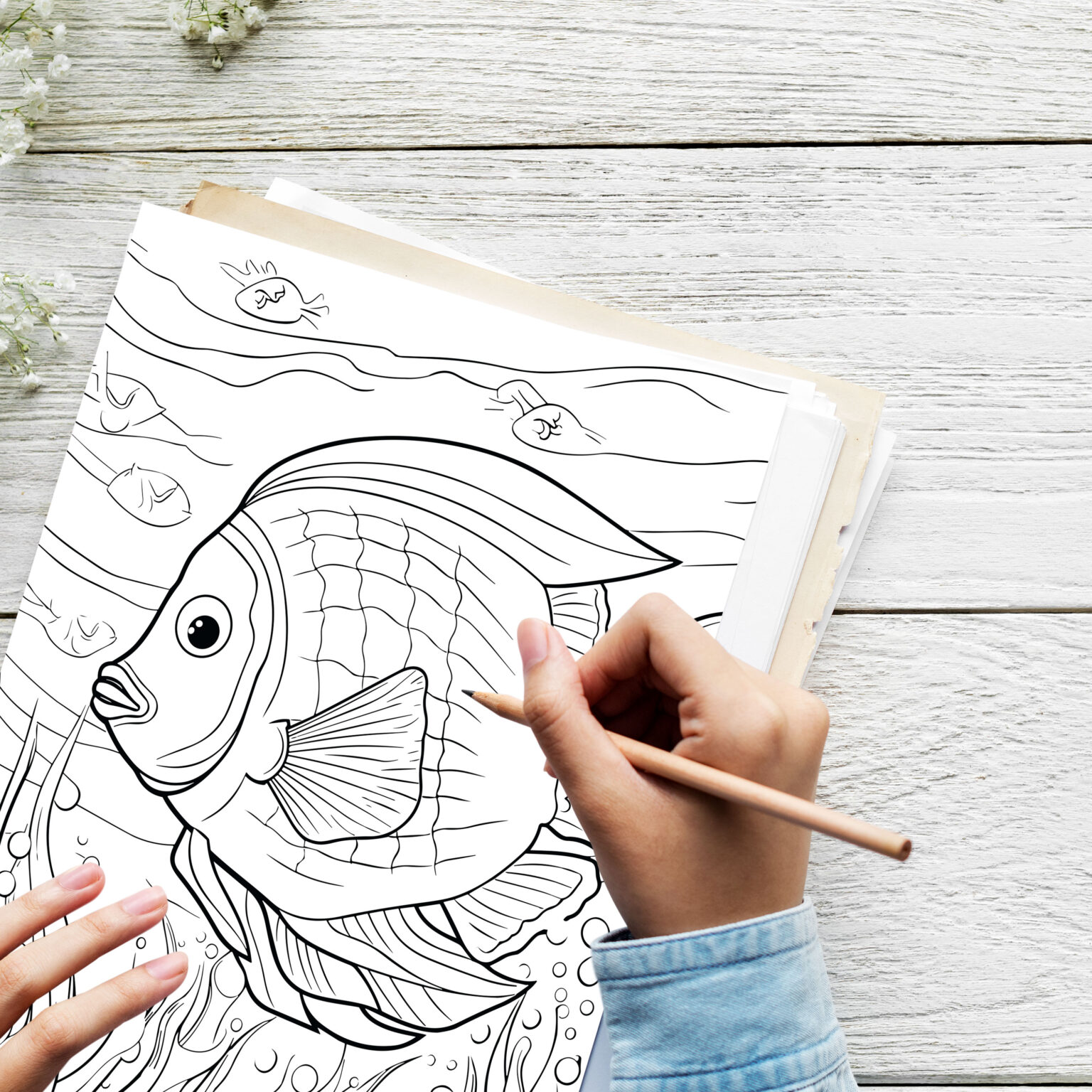 "Colorful Fish Coloring Pages | Splash into Creativity!"