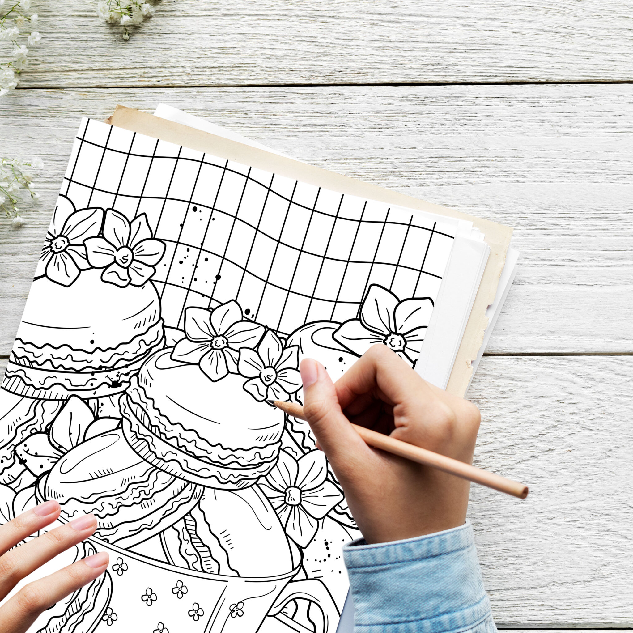 Designer Dessert Coloring Pages: Create Sweet Art