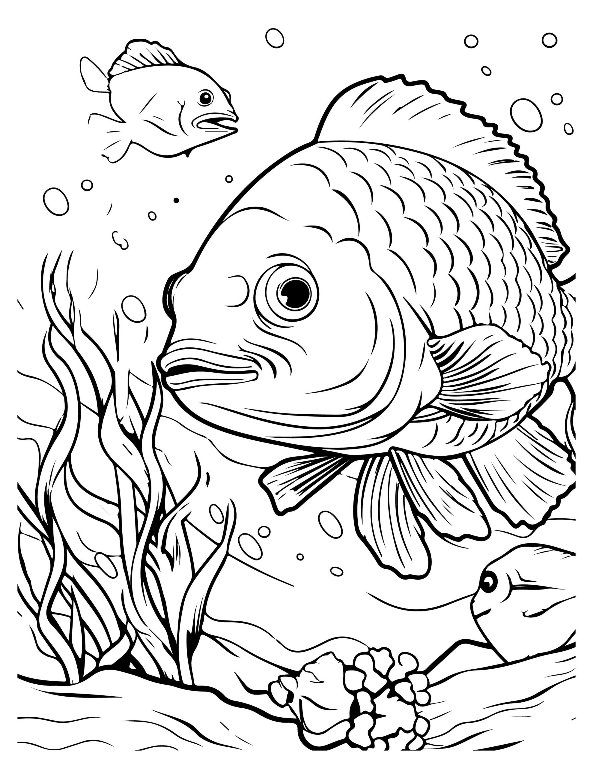 Majestic Oceanic Depths Coloring Pages | Discover The Mysteries