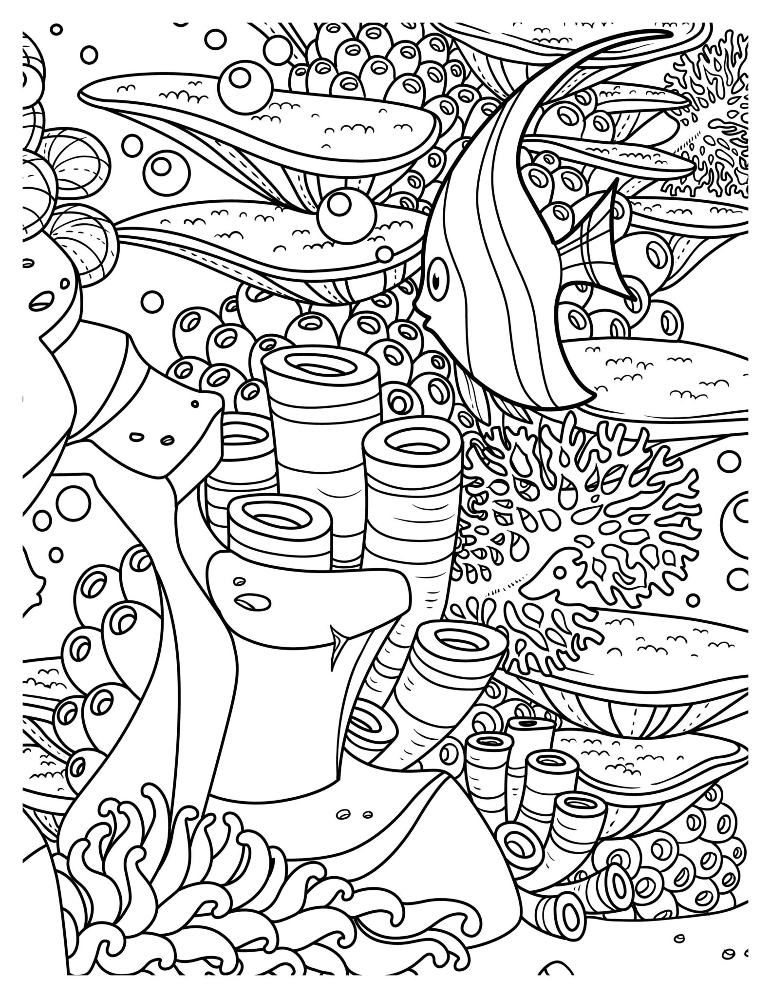 Majestic Oceanic Depths Coloring Pages | Discover The Mysteries