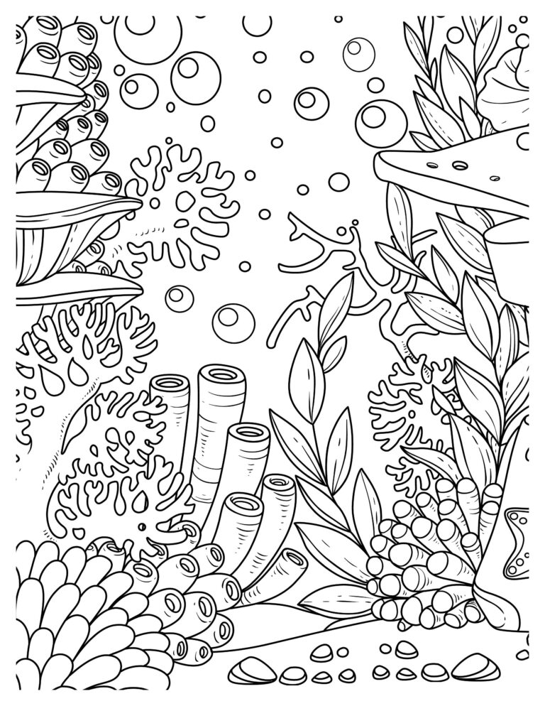 Majestic Oceanic Depths Coloring Pages | Discover The Mysteries