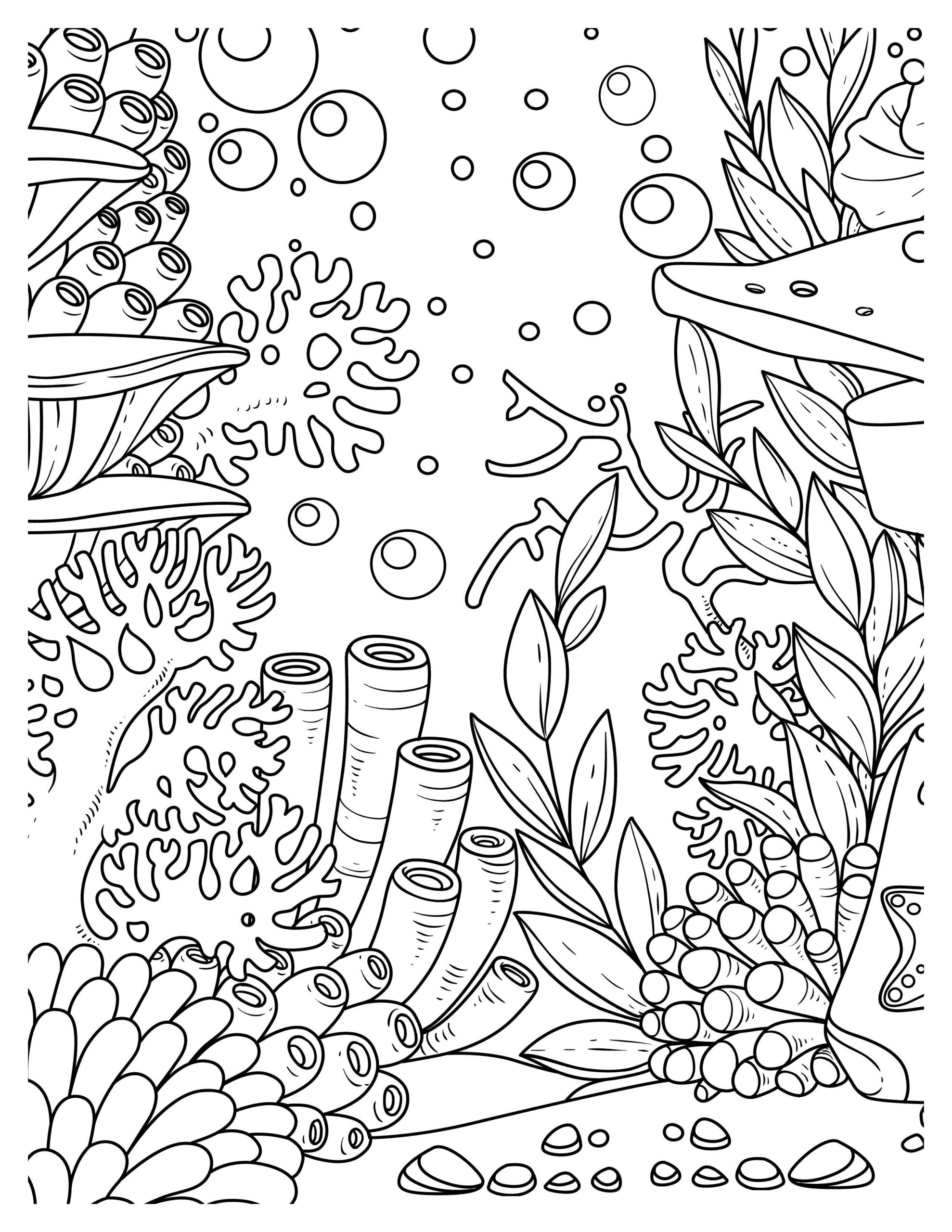 Majestic Oceanic Depths Coloring Pages | Discover The Mysteries