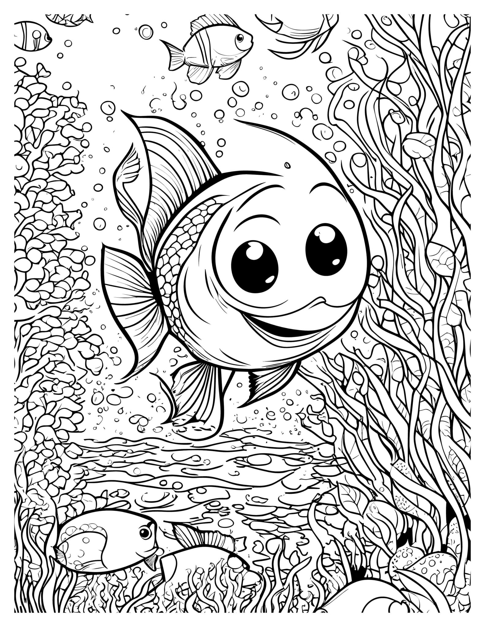 Majestic Oceanic Depths Coloring Pages | Discover The Mysteries