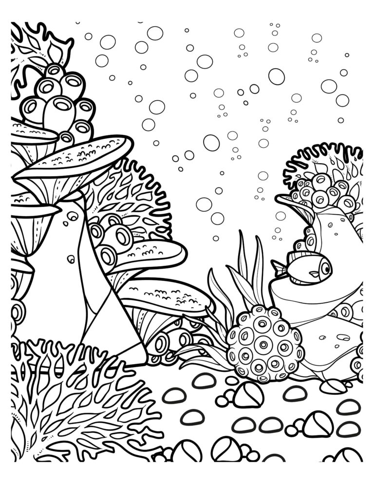 Majestic Oceanic Depths Coloring Pages | Discover The Mysteries
