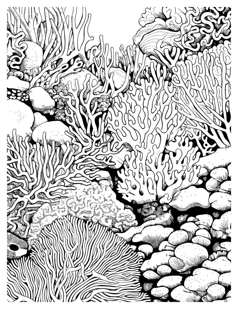 Majestic Oceanic Depths Coloring Pages | Discover The Mysteries