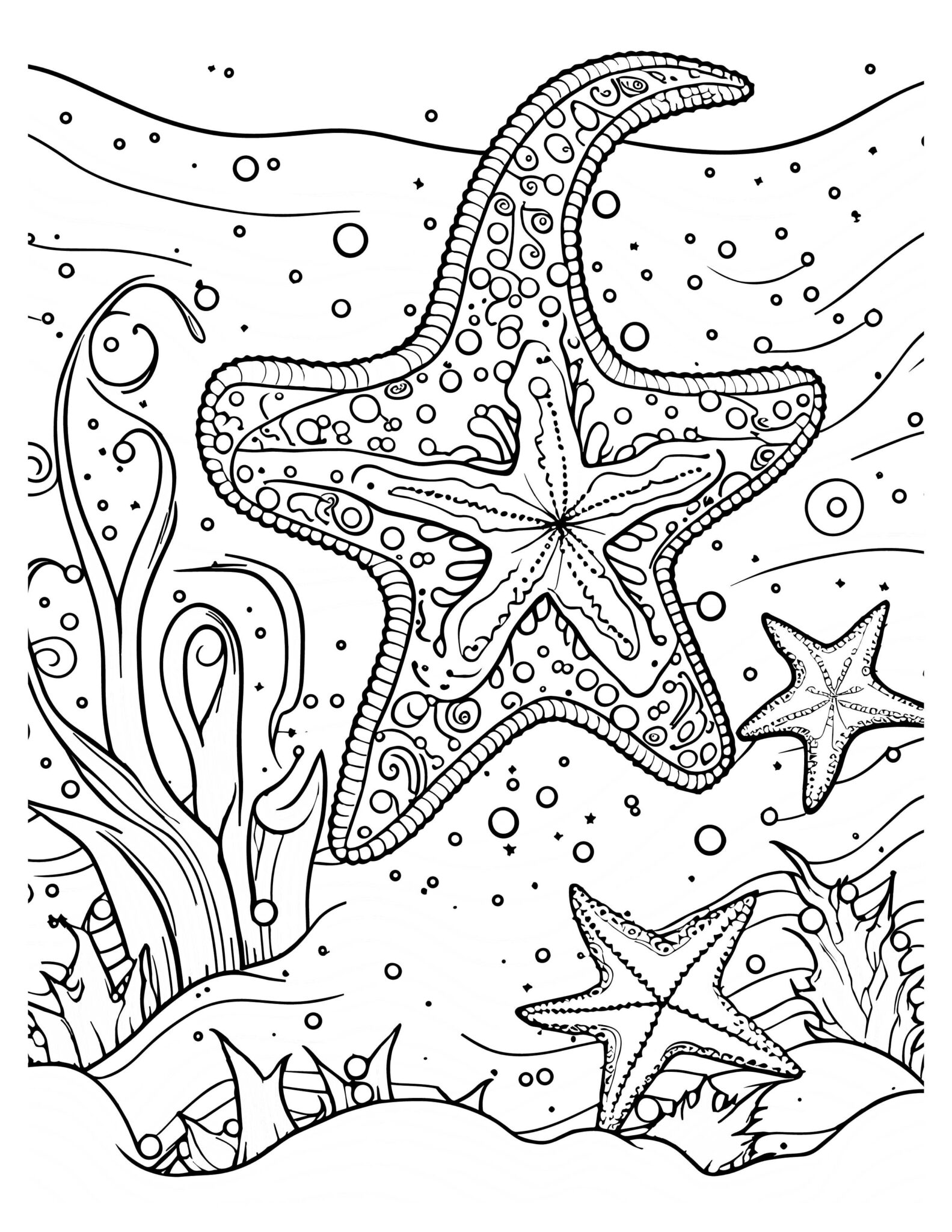 Majestic Oceanic Depths Coloring Pages | Discover The Mysteries