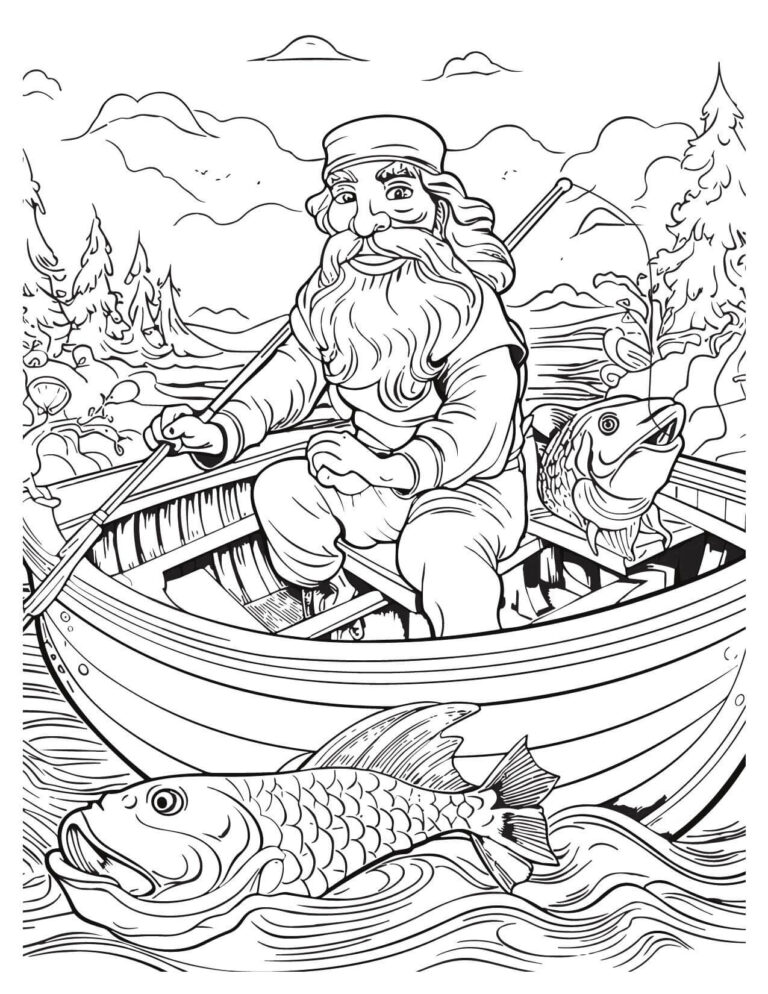 Fishing Coloring Pages | Reel in Fun with Printable Designs