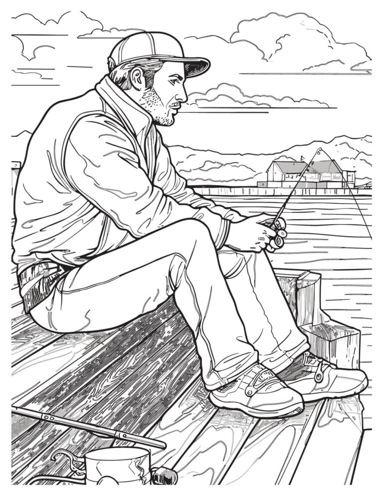 Fishing Coloring Pages | Reel in Fun with Printable Designs