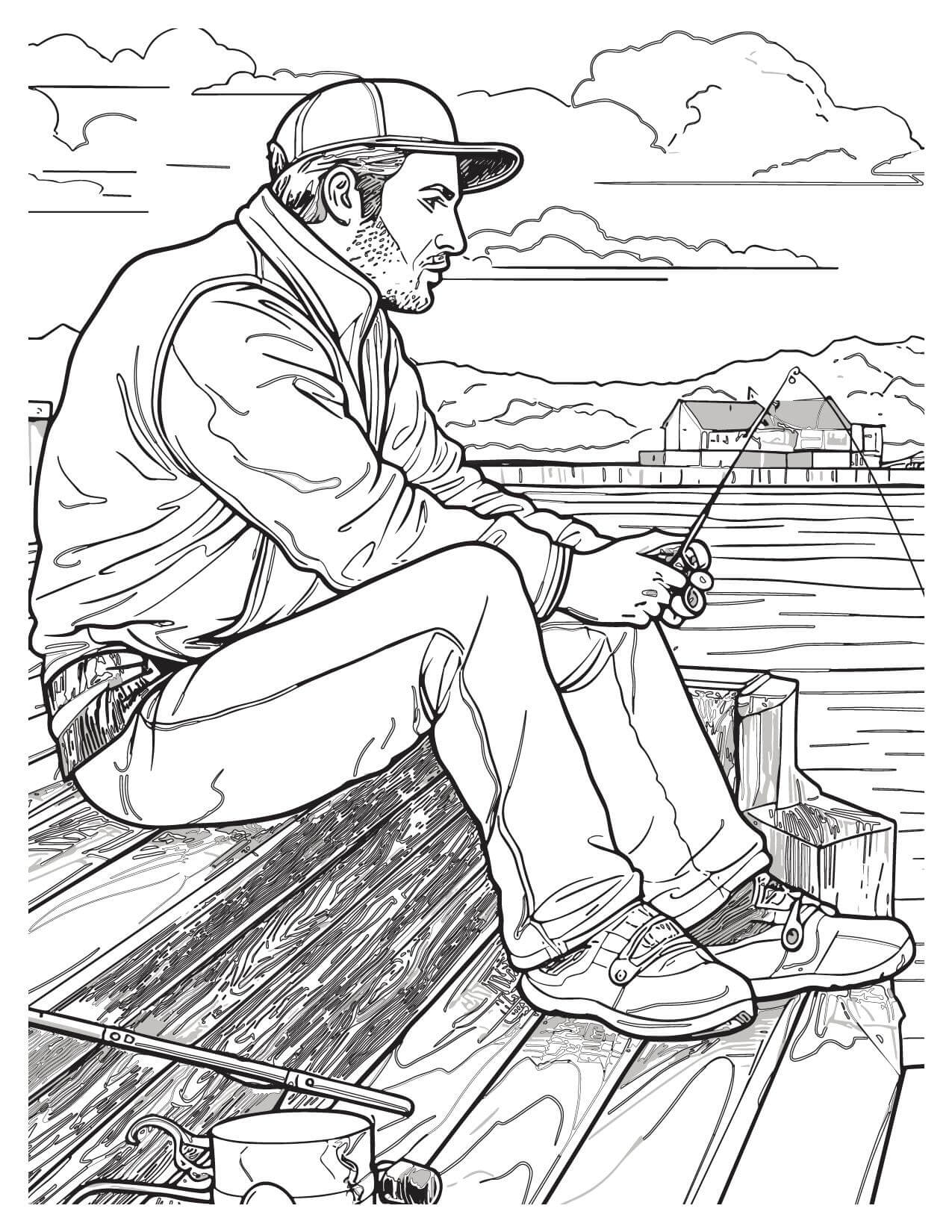 Fishing Coloring Pages | Reel in Fun with Printable Designs