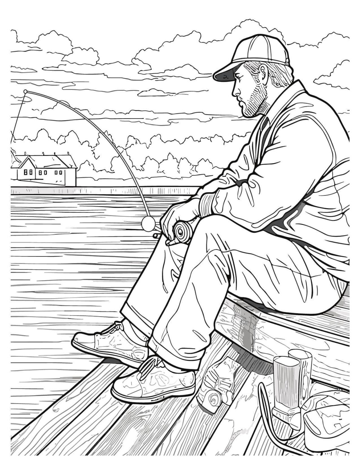Fishing Coloring Pages | Reel in Fun with Printable Designs