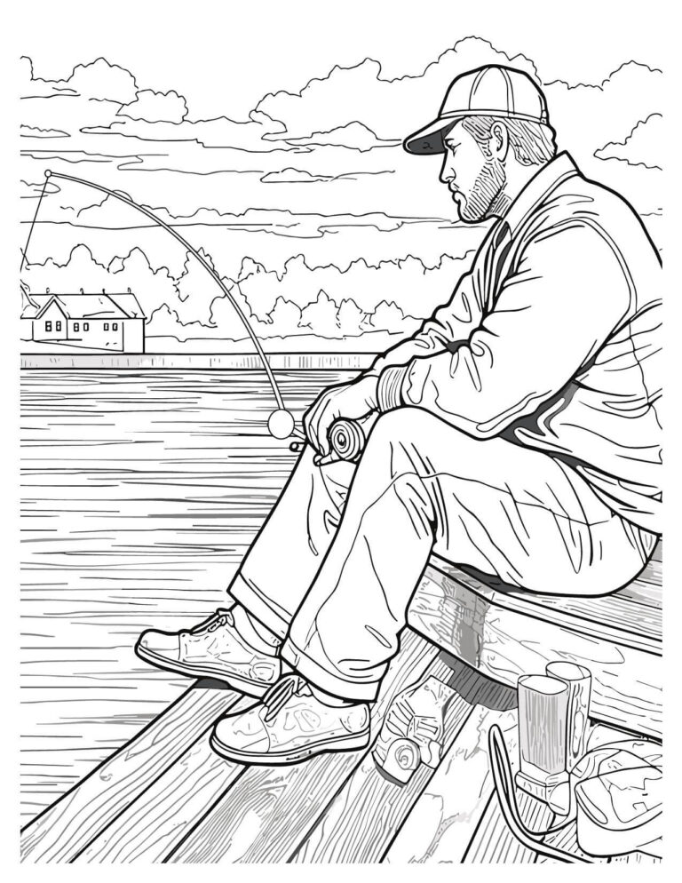 Fishing Coloring Pages | Reel in Fun with Printable Designs