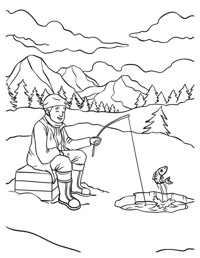 Fishing Coloring Pages | Reel in Fun with Printable Designs