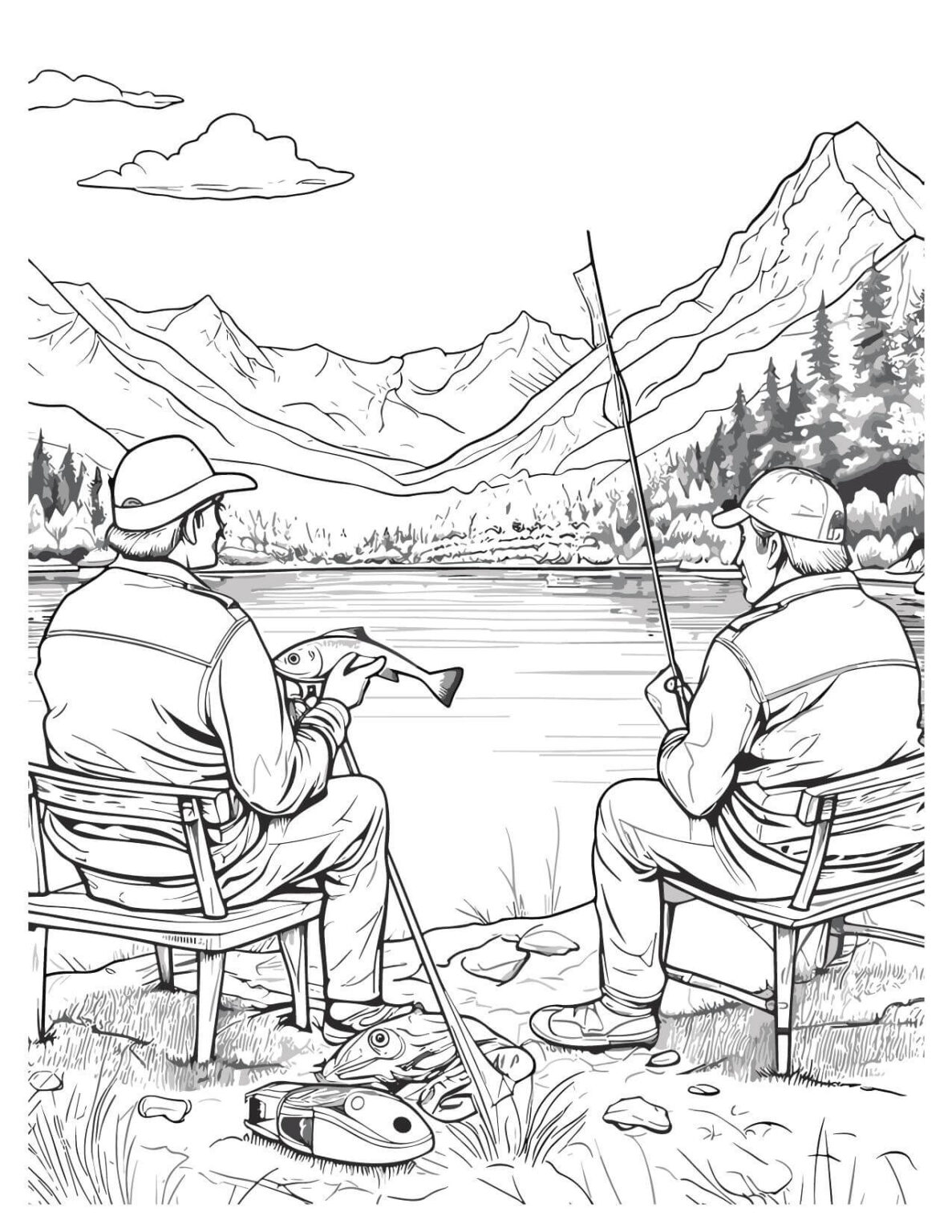Fishing Coloring Pages | Reel in Fun with Printable Designs