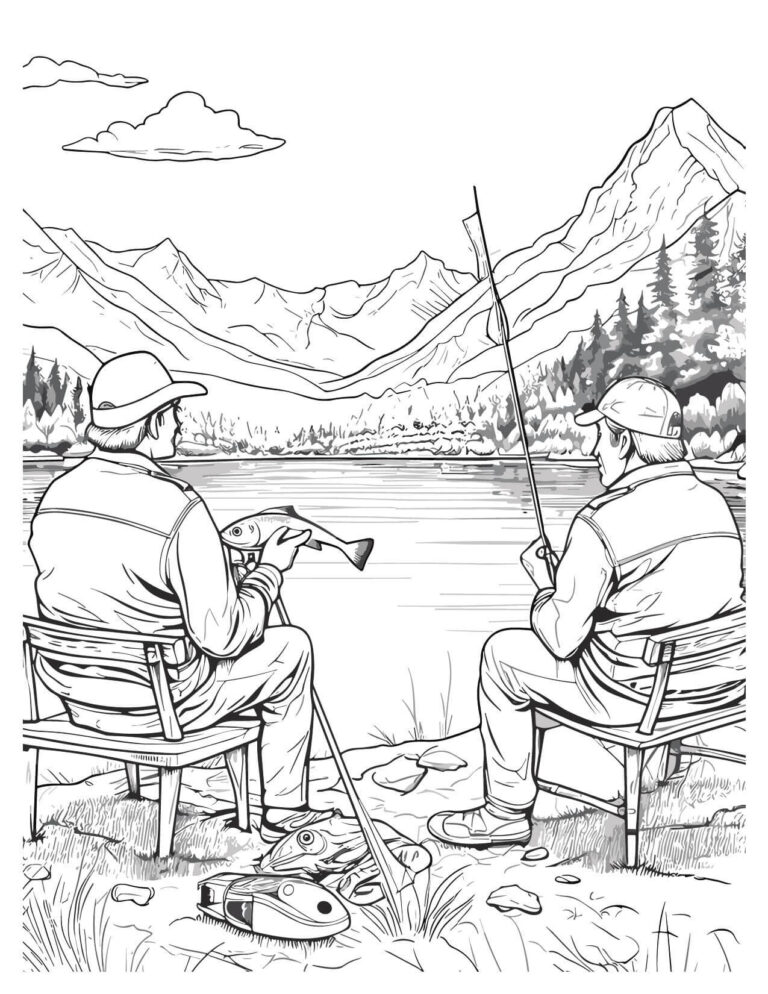 Fishing Coloring Pages | Reel in Fun with Printable Designs