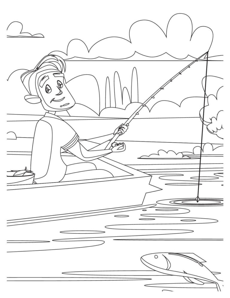 Fishing Coloring Pages | Reel in Fun with Printable Designs