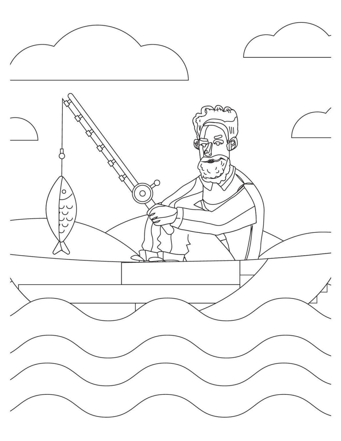 Fishing Coloring Pages | Reel in Fun with Printable Designs