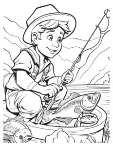 Fishing Coloring Pages | Reel in Fun with Printable Designs