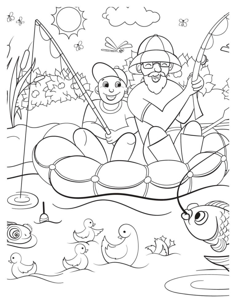 Fishing Coloring Pages | Reel in Fun with Printable Designs