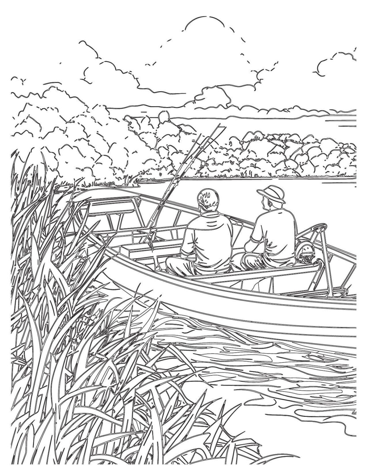 Fishing Coloring Pages | Reel in Fun with Printable Designs