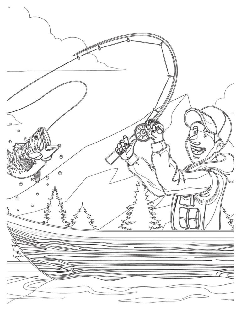Fishing Coloring Pages | Reel in Fun with Printable Designs