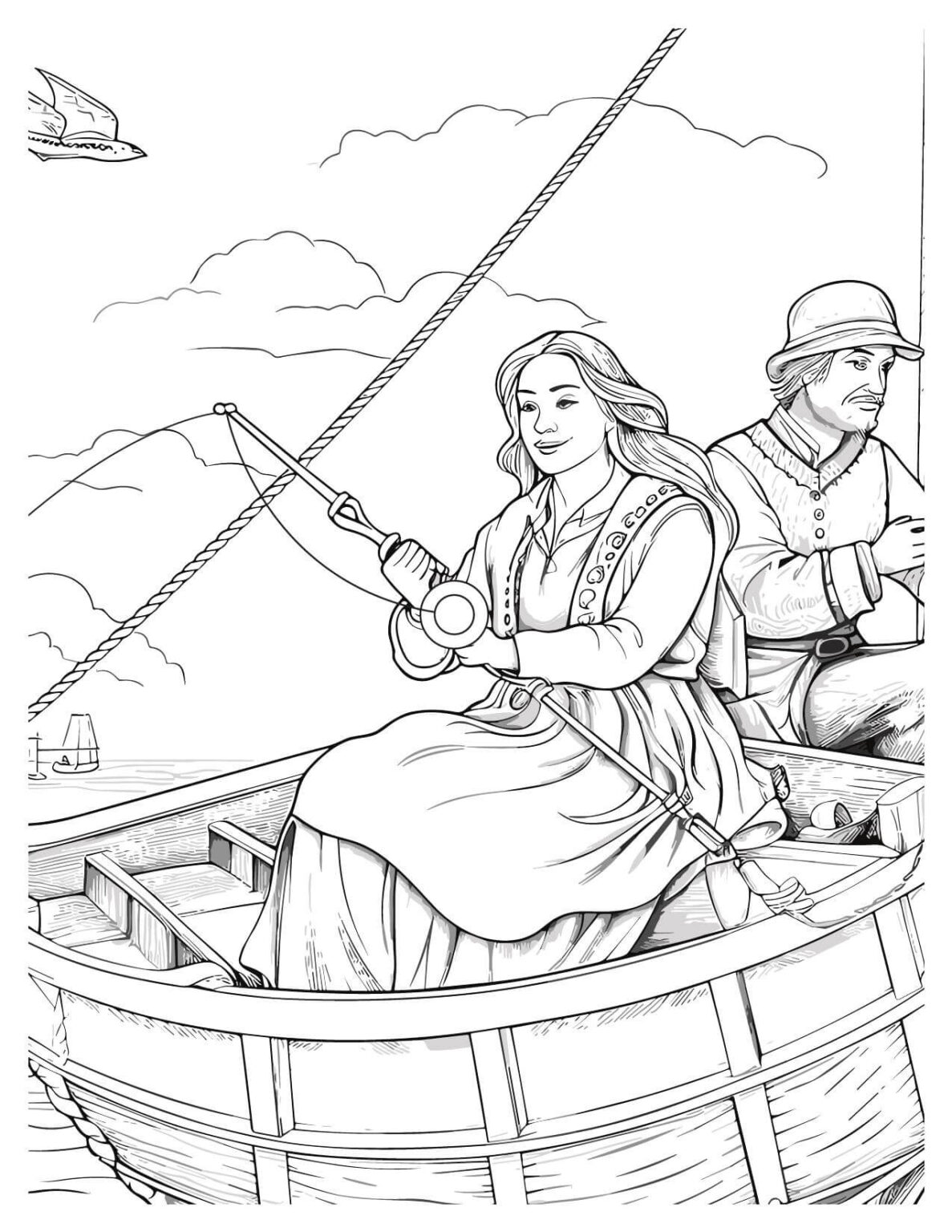 Fishing Coloring Pages | Reel in Fun with Printable Designs