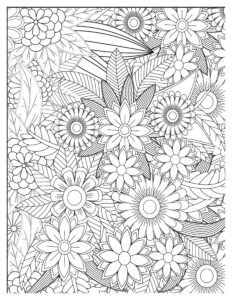 Flower Coloring Pages | Printable Floral Designs